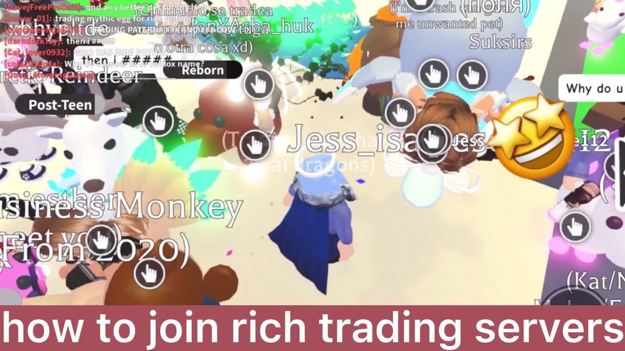 HOW TO JOIN RICH TRADING SERVERS IN ADOPT ME!! - YouTube