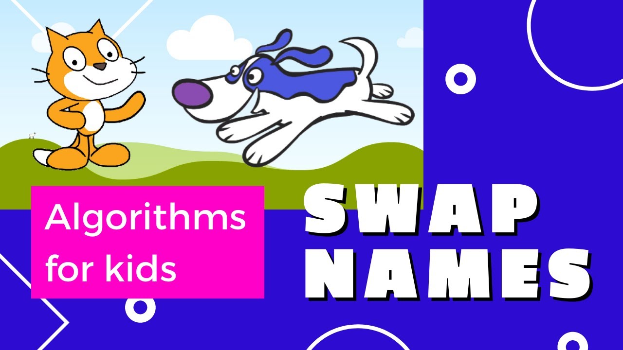 Algorithms for kids | How to swap animal names - YouTube