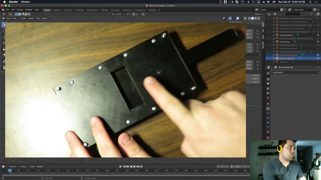 3D Printed Test Strip Maker - YouTube