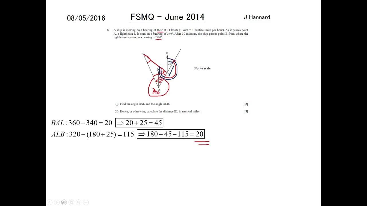 OCR FSMQ Additional Mathematics - Past Paper 8: June 2014 - YouTube