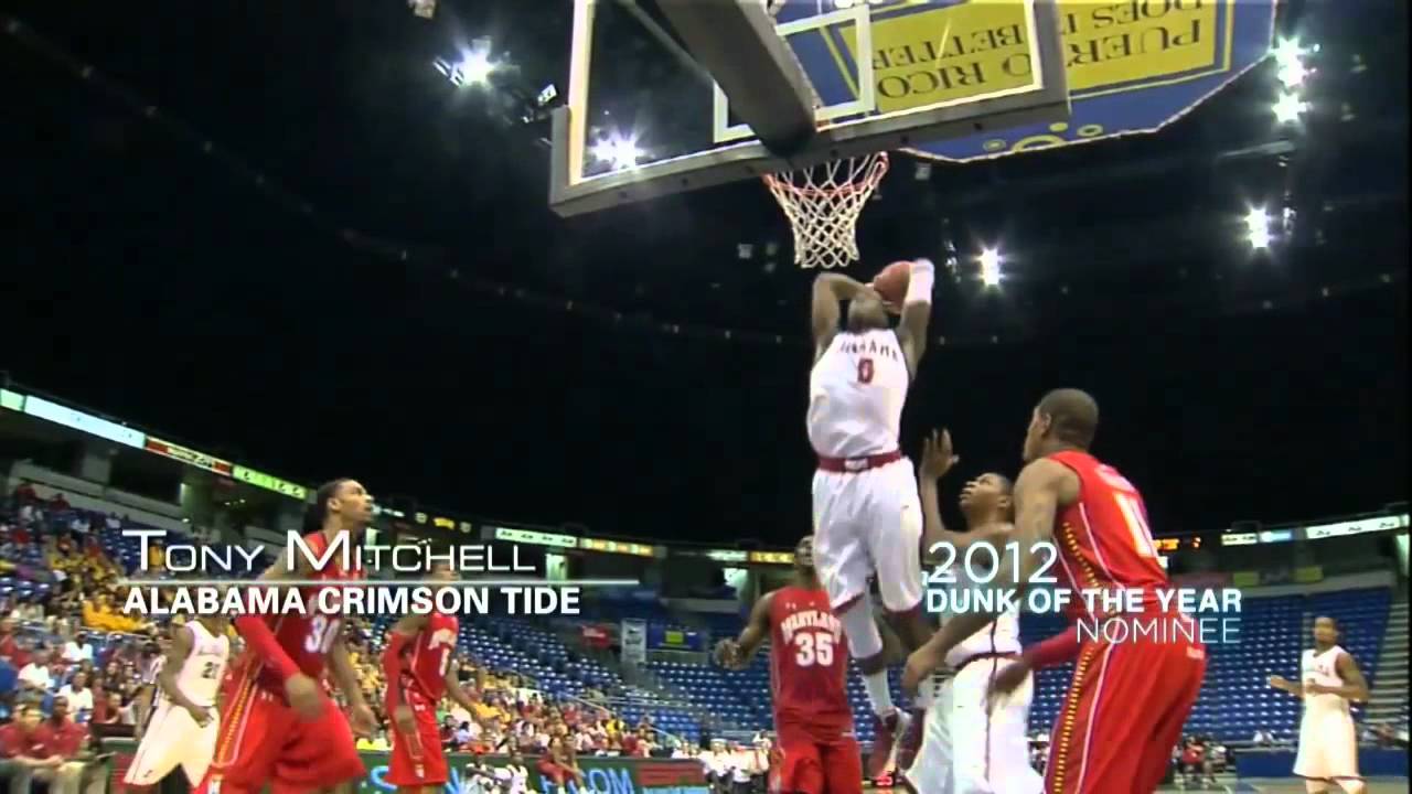 Tony Mitchell - Alabama (2012 Dunk of the Year Nominee) - YouTube