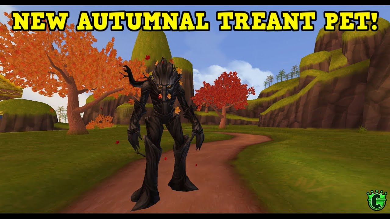 Wizard101 : NEW AUTUMNAL TREANT PET! - YouTube