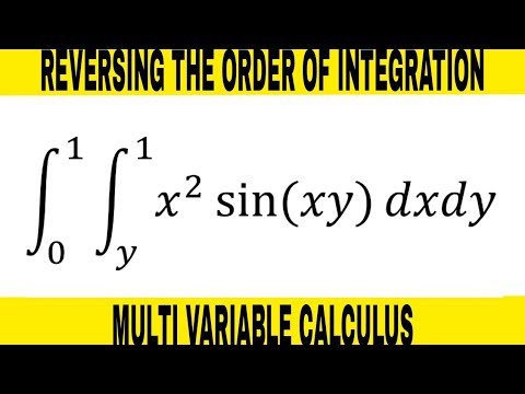 Reversing The Order Of Integration Double Integrals - YouTube