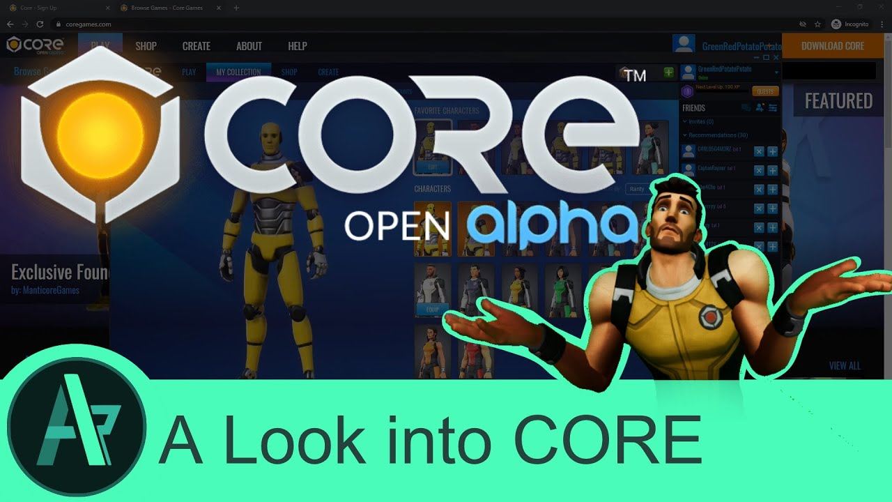 Core Games - A quick look into Core (2020) - YouTube