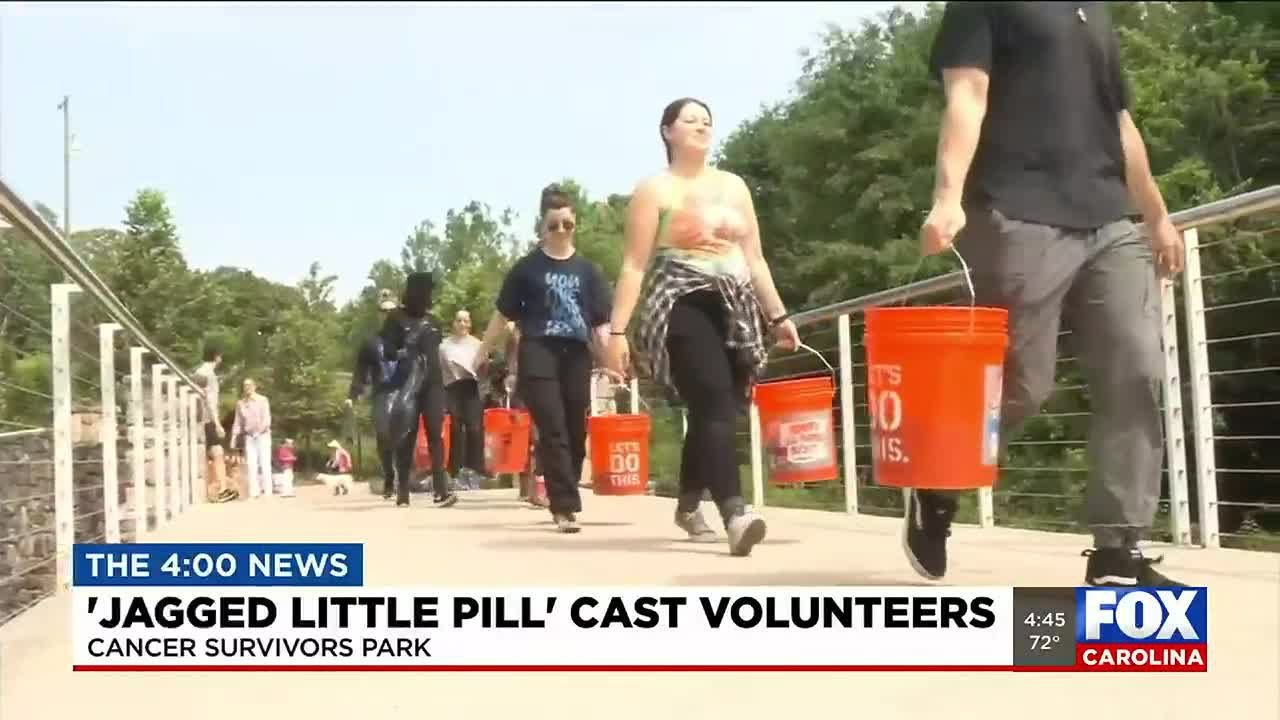 'Jagged Little Pill' cast volunteers in Greenville - YouTube