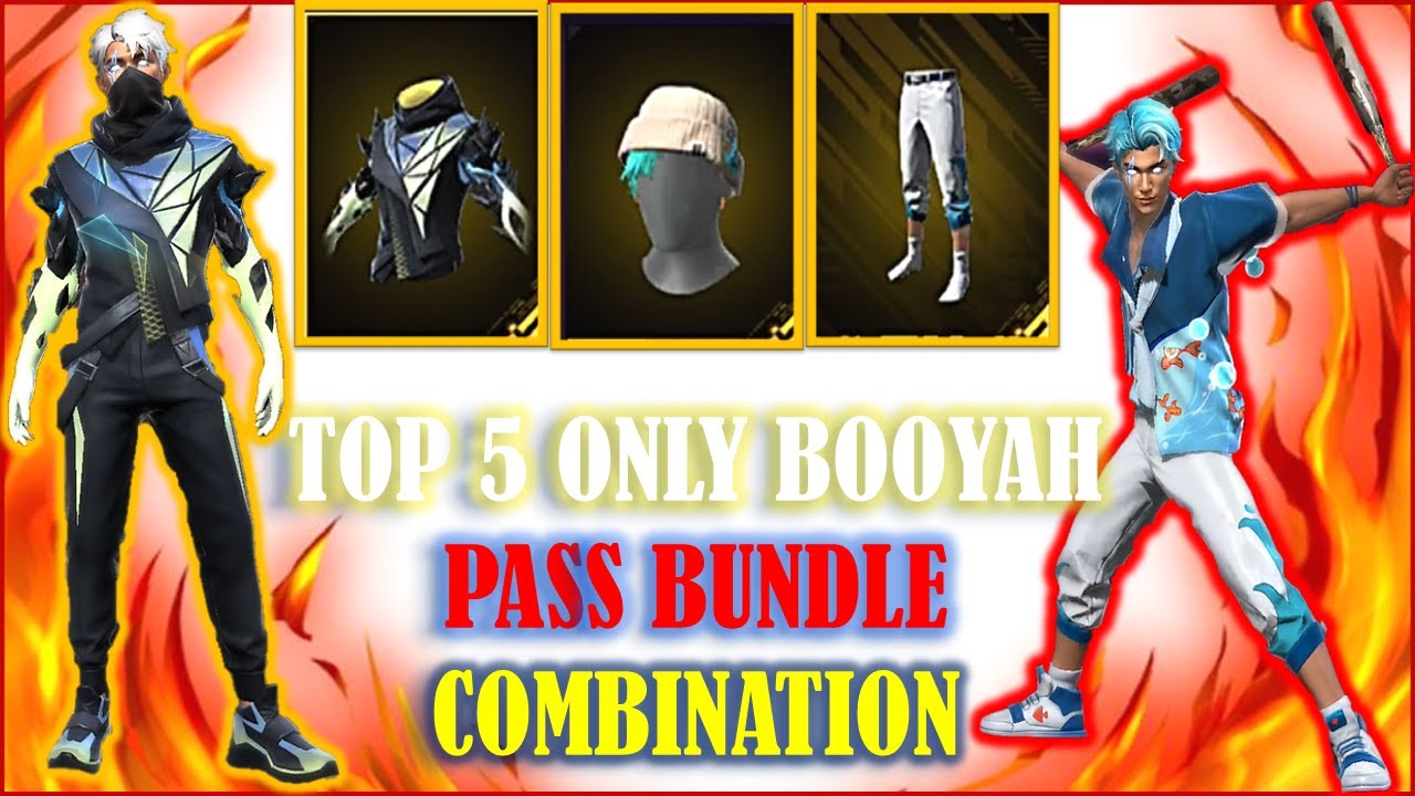 ONLY BOOYAH PASS BUNDLE COMBINATION IN HINDI || TOP 5 DRESS COMBINATION ...