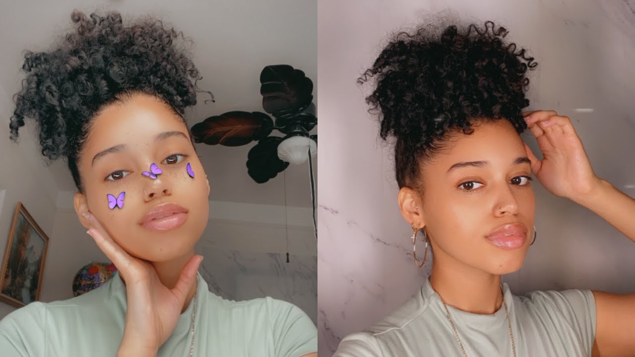 Easy Curly Pineapple Tutorial | Quick Protective Style - YouTube