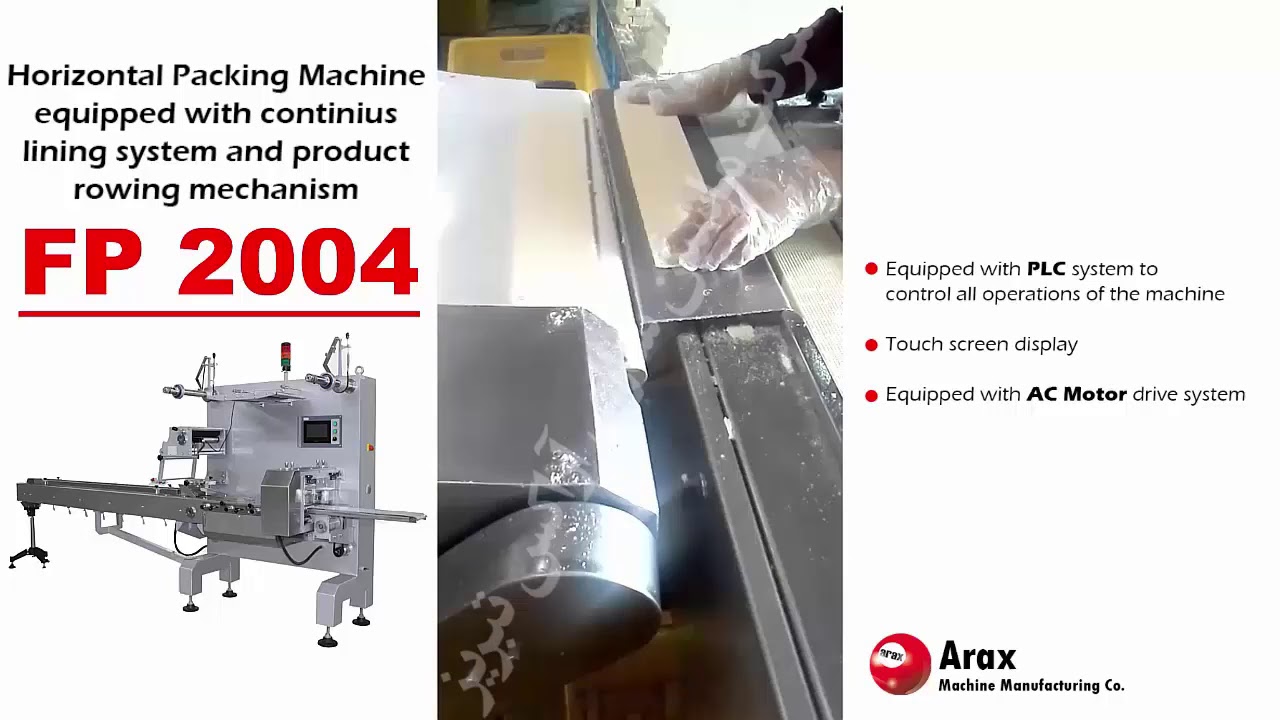 Horizontal Packaging Machines with AC Motor and PLC system - YouTube
