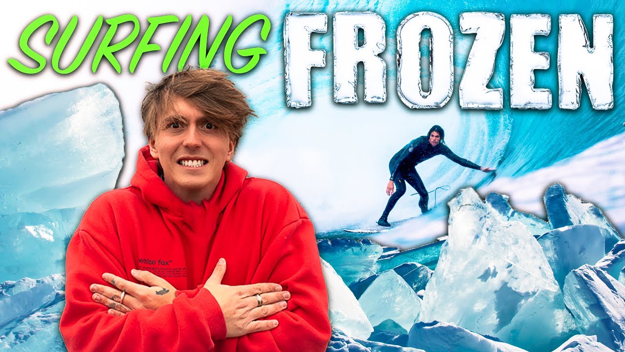 SURFING ON A FREEZING LAKE 🏄🌨️ - YouTube