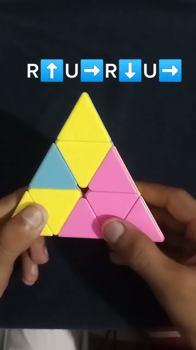 Pointed tip pattern on pyraminx cube - YouTube