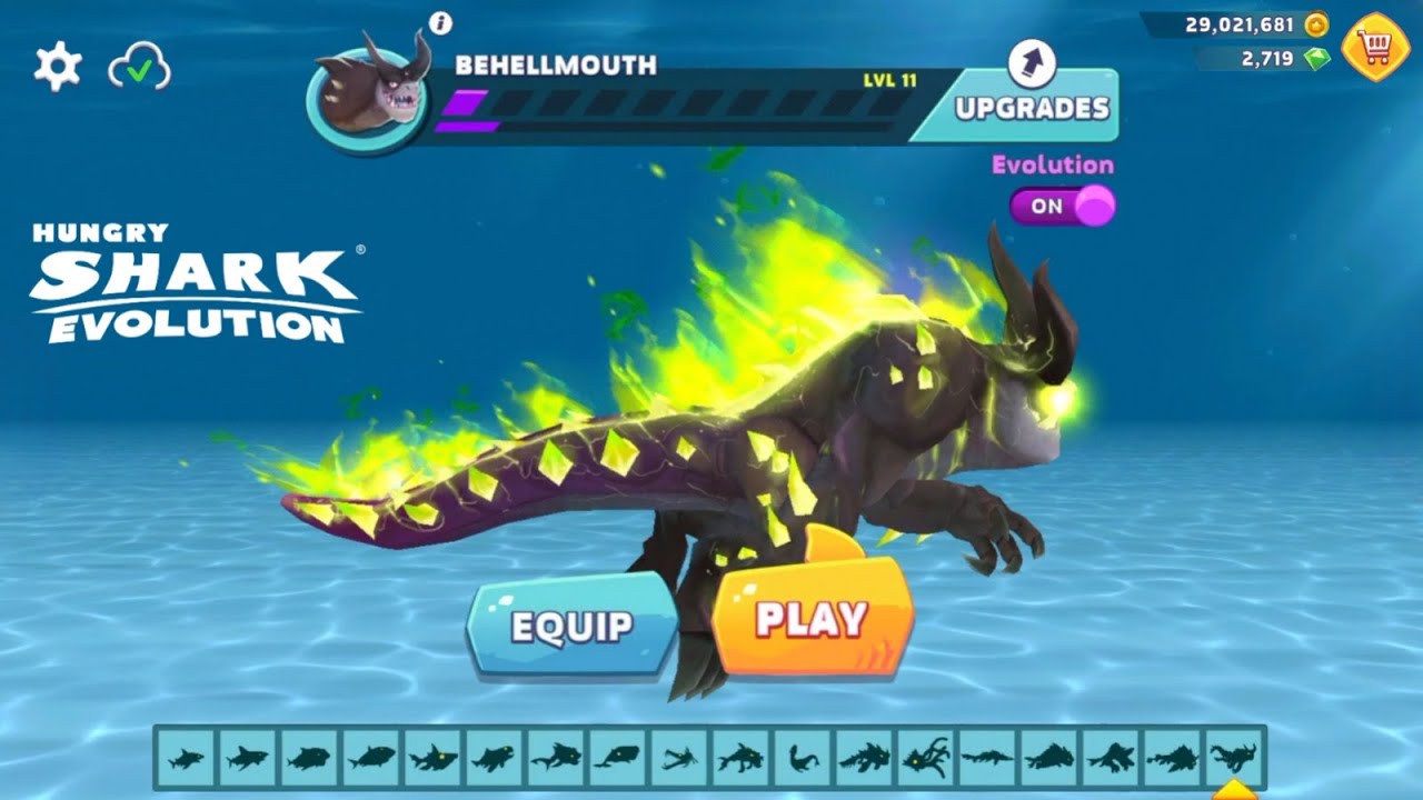 NEW BEHELLMOUTH UNLOCKED AND BEHELLMOUTH GAMEPLAY - Hungry Shark ...