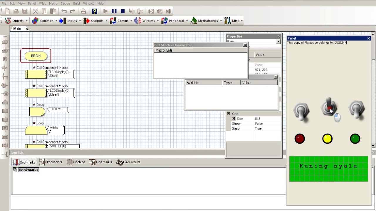 BELAJAR FLOWCODE VERSI 5 _ 07 display 3 - YouTube