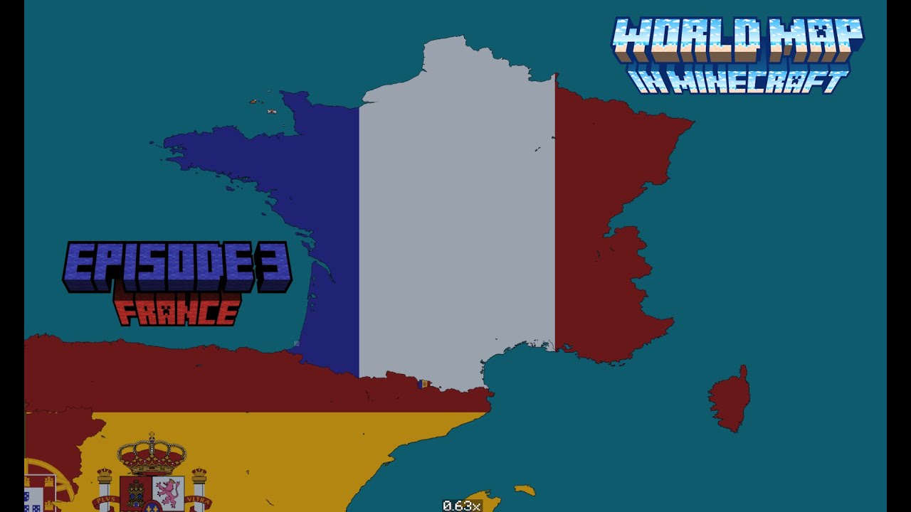 Building the World in Minecraft - Episode 3 - France - YouTube