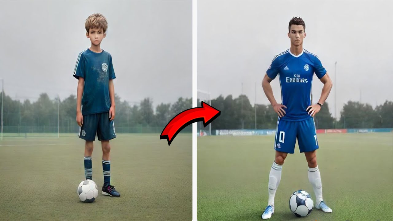 TG TF Transform into soccer player Cristiano Ronaldo #tg #tf #animation ...