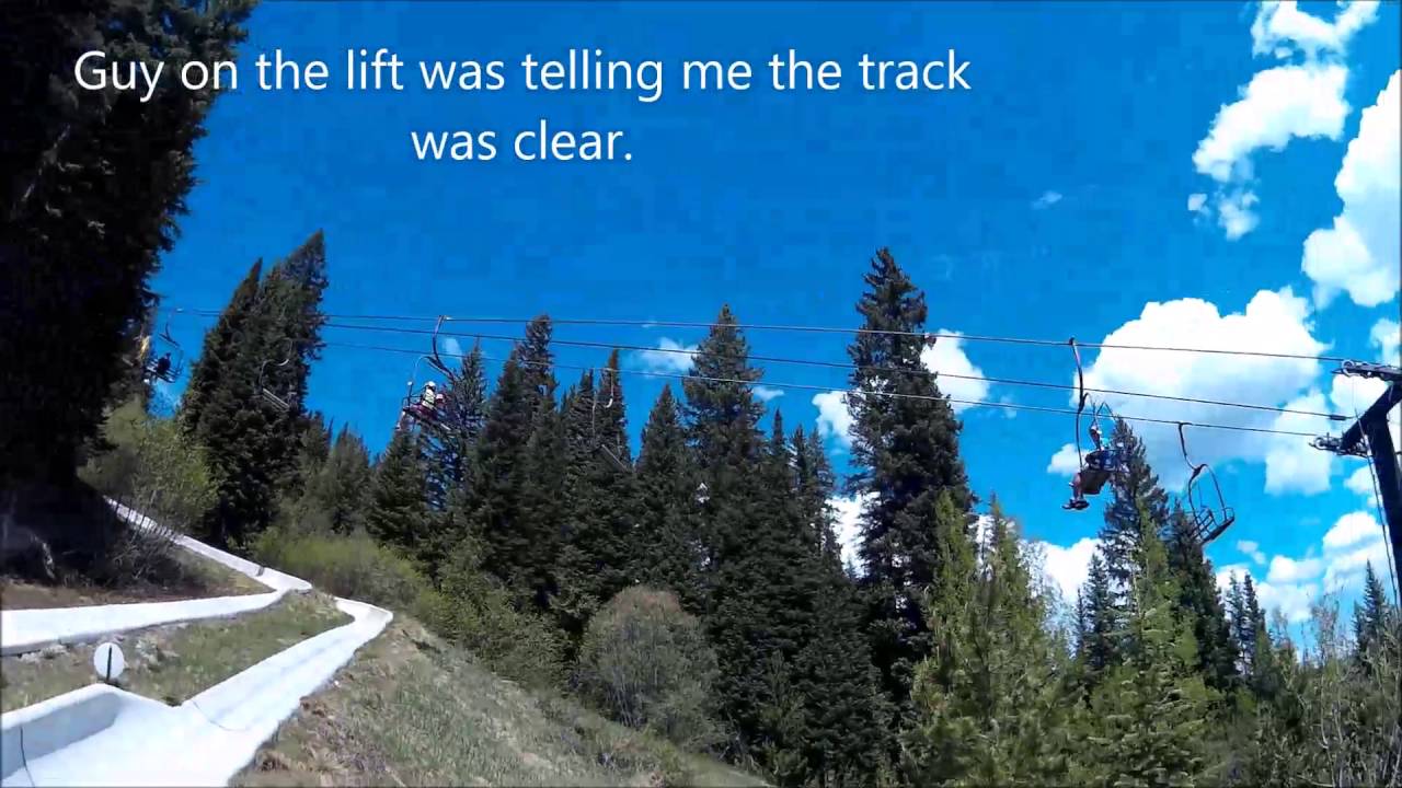 Painful Alpine Slide Crash - YouTube