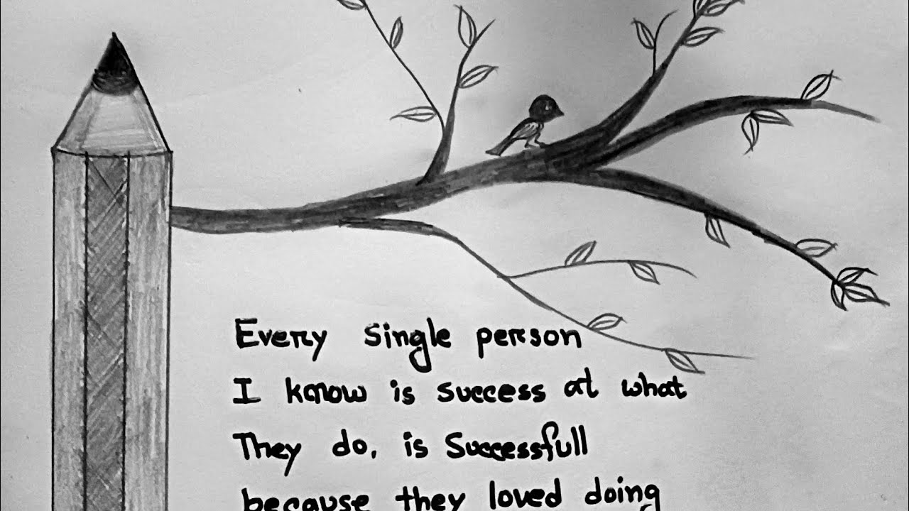 Motivational Drawing #drawingtutorial #pencildrawing - YouTube