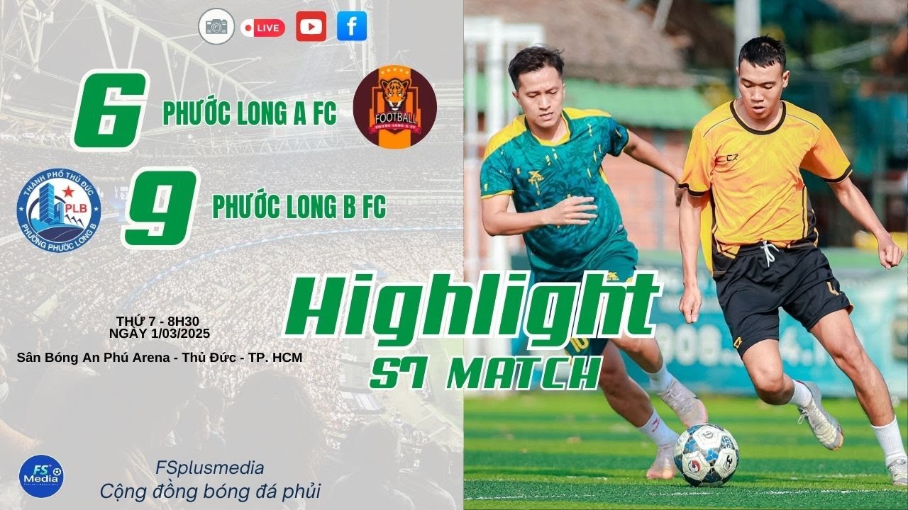 #Highlights: PHƯỚC LONG A FC 🆚 PHƯỚC LONG B FC💥GIẢI BÓNG ĐÁ TỨ HÙNG ...