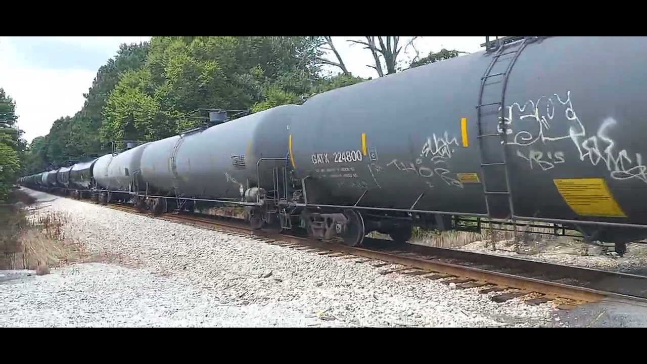 CSX B649-10 with CN 8861 SD70M-2 CN 3861 ES44AC and CN 8911 SD70M-2 ...