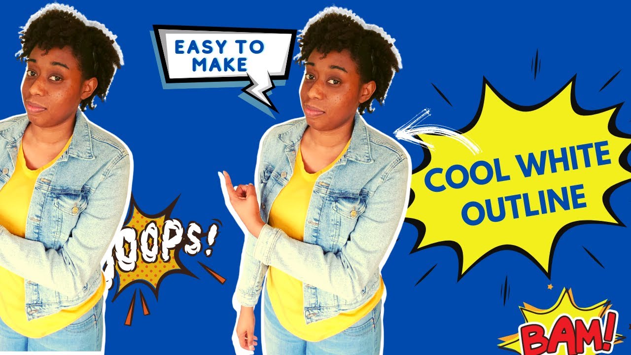 HOW TO ADD A WHITE OUTLINE TO YOUR PICTURES FOR FREE - YouTube