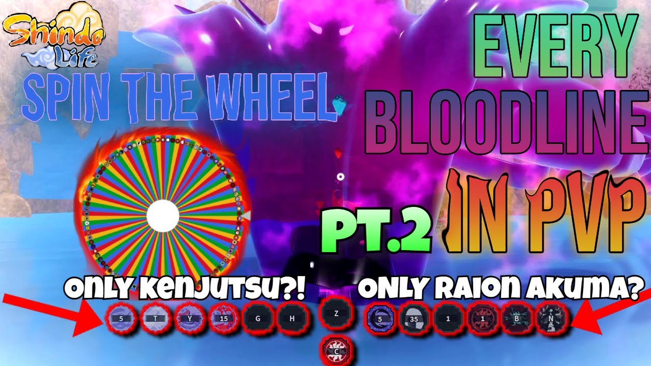 Using EVERY Bloodline in Shindo Life PVP pt.2 - YouTube