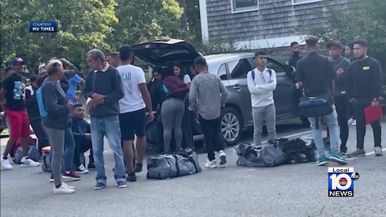 Questions grow over migrant flight to Martha's Vineyard - YouTube