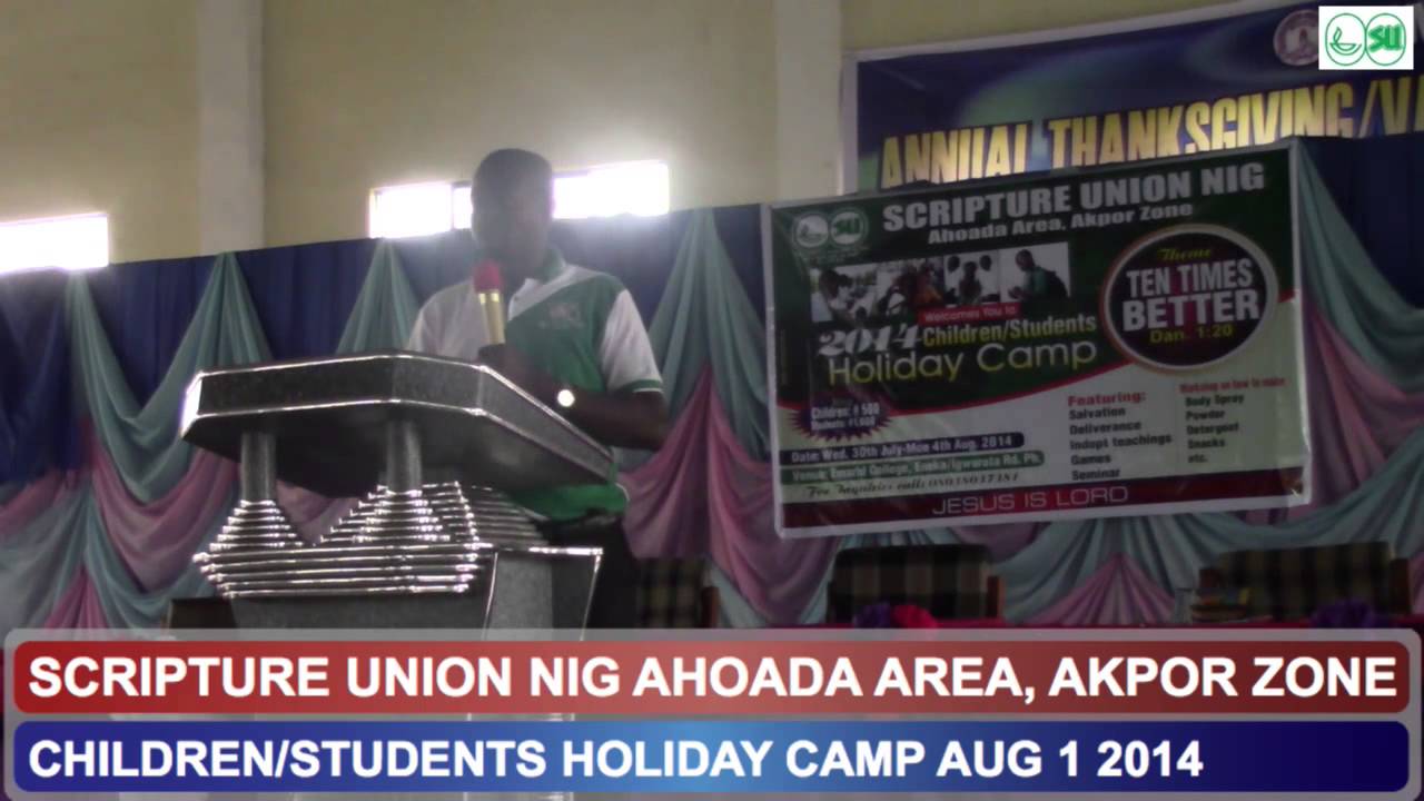 Scripture Union Nigeria Children Holiday Camp 2014 pt3 - YouTube