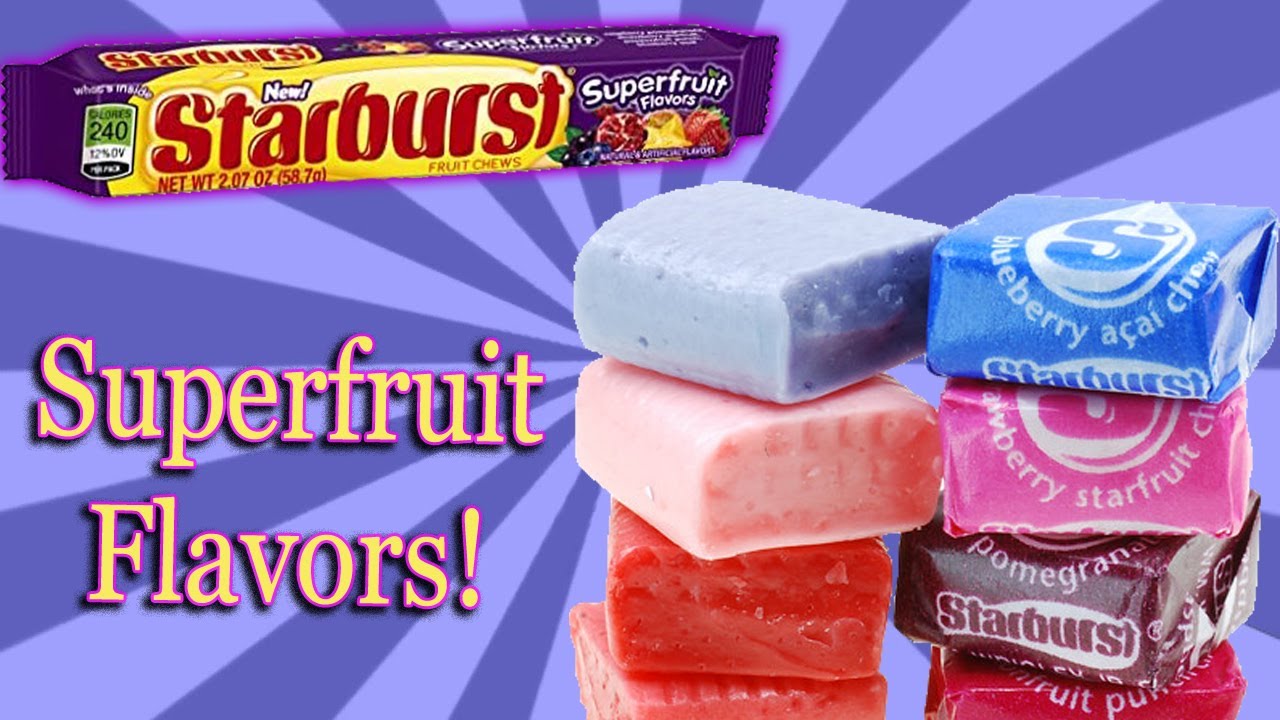 Review on the Starburst Flavor: Super Fruits - YouTube