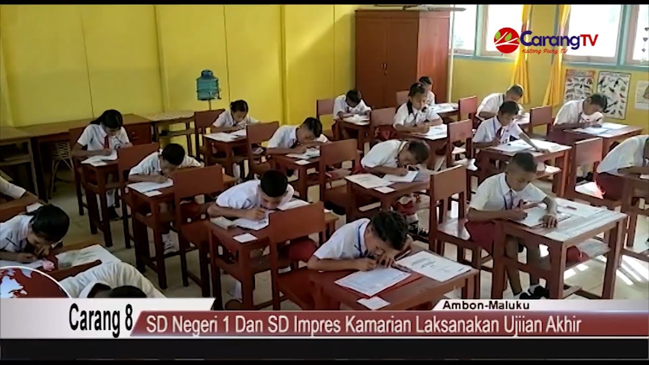 SD Negeri 1 Dan SD Impres Kamarian Laksanakan Ujian Akhir - YouTube