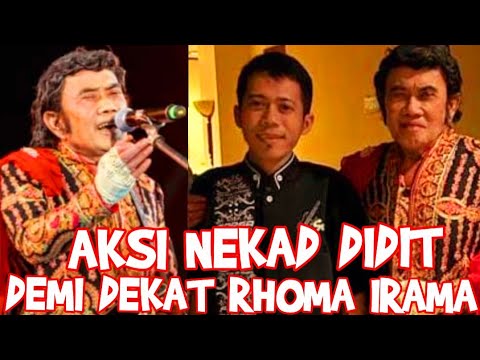 INGIN DEKAT IDOLANYA, DIDIT TUNAIKAN NAZAR MENTRAKTIR RHOMA DAN SONETA. #rhomairama #prambananjazz