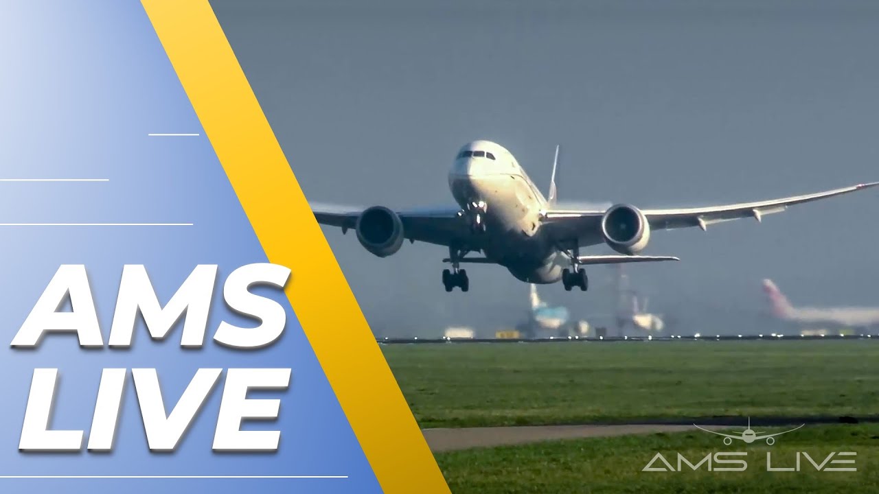 🔴 LIVE PLANE SPOTTING at Amsterdam Schiphol Airport | AMS LIVE | RW 24 ...