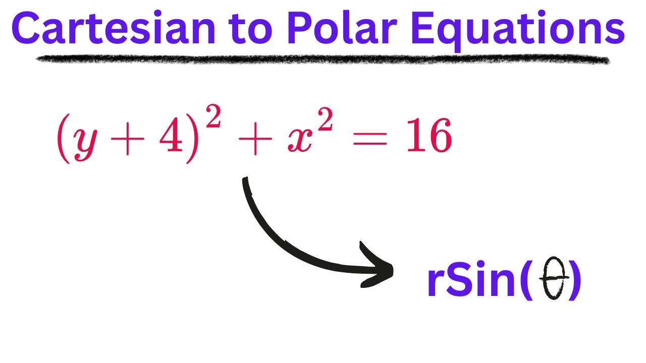 Convert Cartesian Equations to Polar Equations – Easy Step-by-Step ...