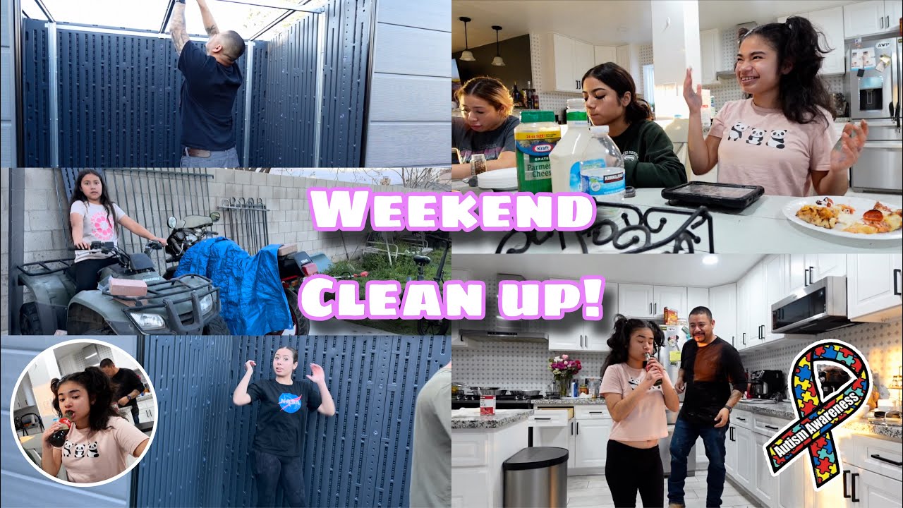 Autism family weekend cleanup vlog for Alize’s party! | Autism life ...