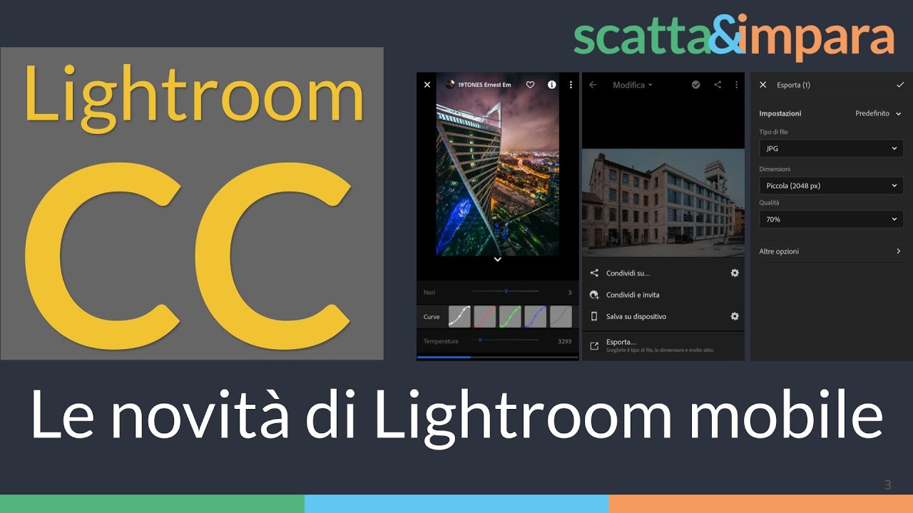 Lightroom CC v3 - Aggiornamento 2020 - esportazione e guide - YouTube