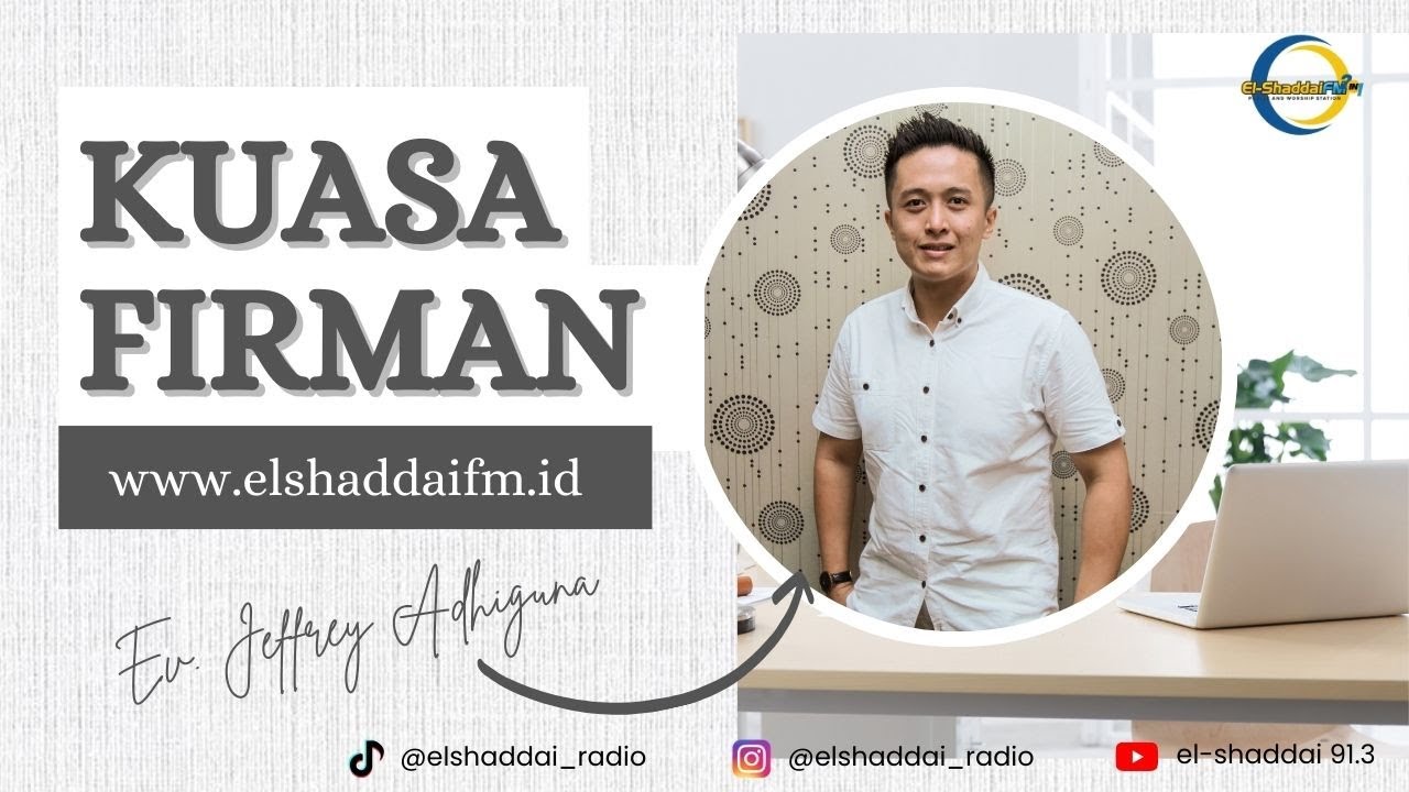 Kuasa Firman | Ev Jeffrey Adhiguna | Kekudusan - YouTube