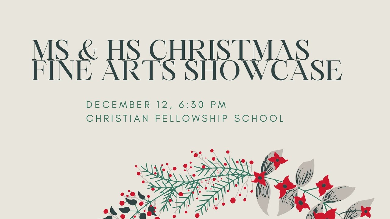 MS & HS Christmas Fine Arts Showcase - YouTube