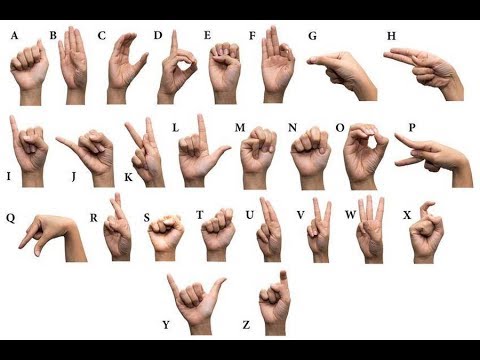 İşarə dilində adınızı öyrənin (29 hərf)