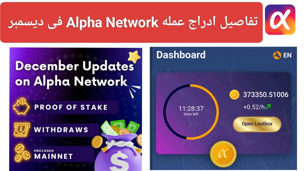 اخر اخبار عملة الفا نتورك | alpha network و تفاصيل عن الادراج فى شهر ديسمبر القادم و سحب العملات ...