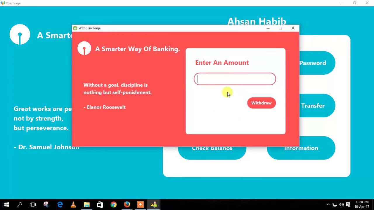ATM Management Project - YouTube