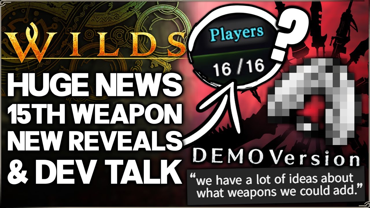 Monster Hunter Wilds - New 15th Weapon Hint, Demo Release, 16 Player ...