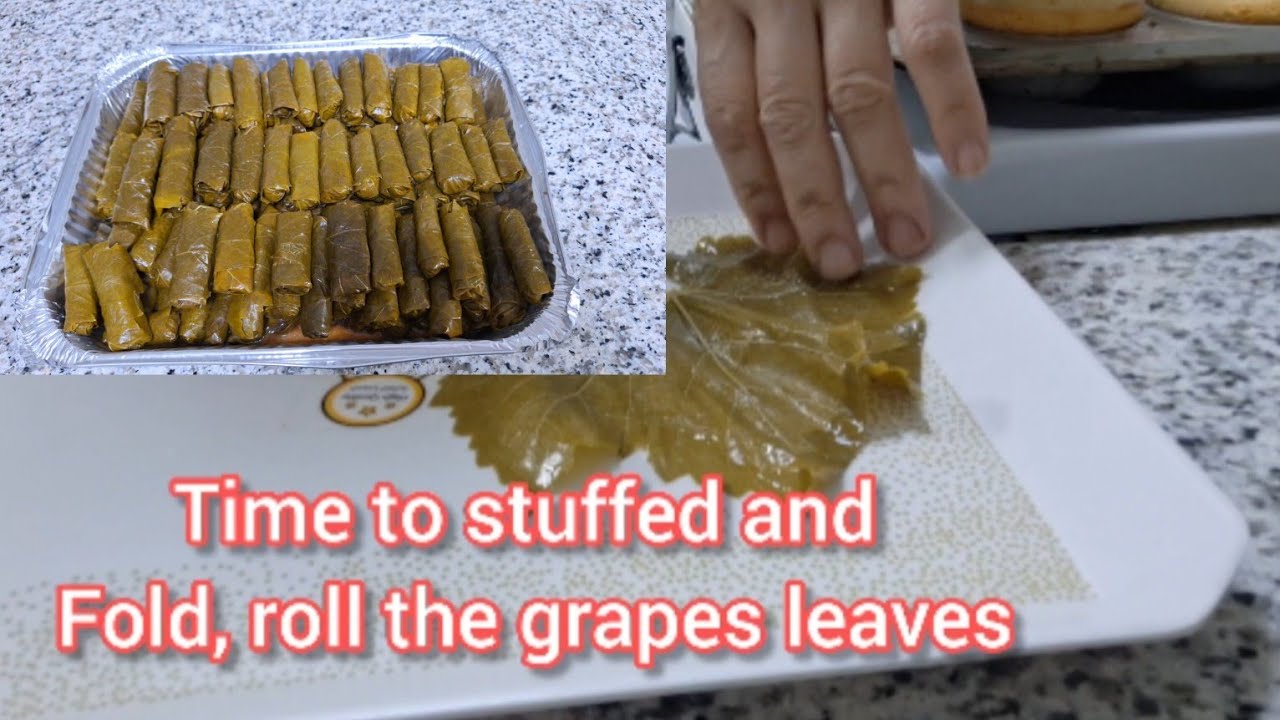 how to make vegetable stuffed waraq enab(grapes leaves)/arabic apetizer ...