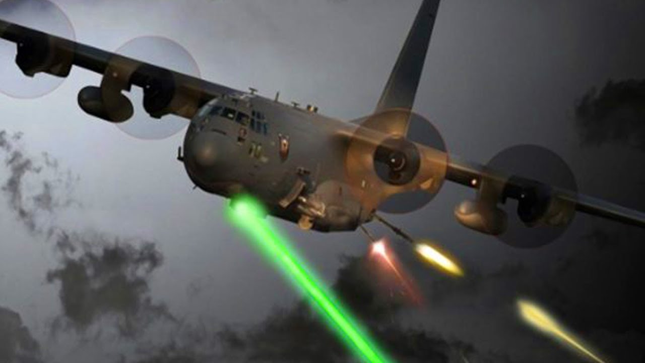 AC 130 Gunship Live fire Mission - YouTube