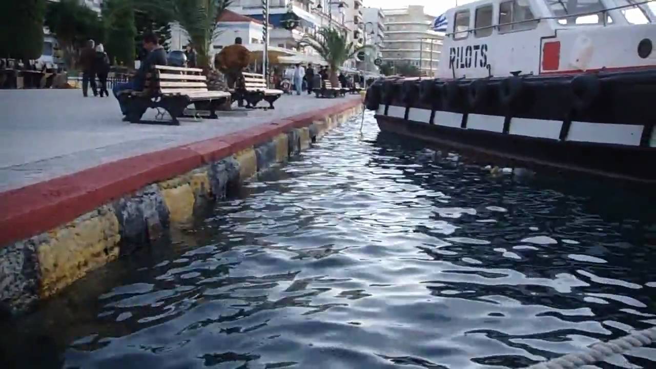 halkida.tv Ανοδος σταθμης της Θαλασσας στη ΧΑΛΚΙΔΑ - YouTube