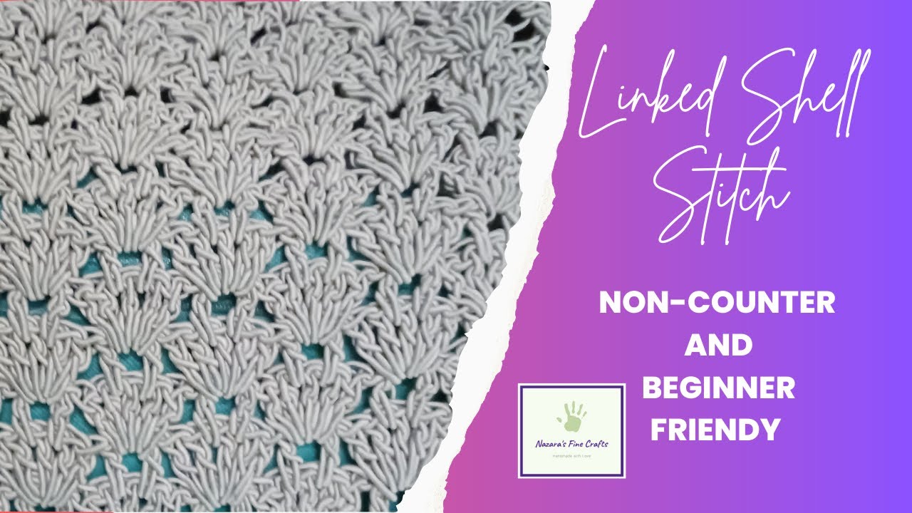 Open Shell Stitch tutorial / beginner friendly stitch / All you need is Double Crochet and Chain ...