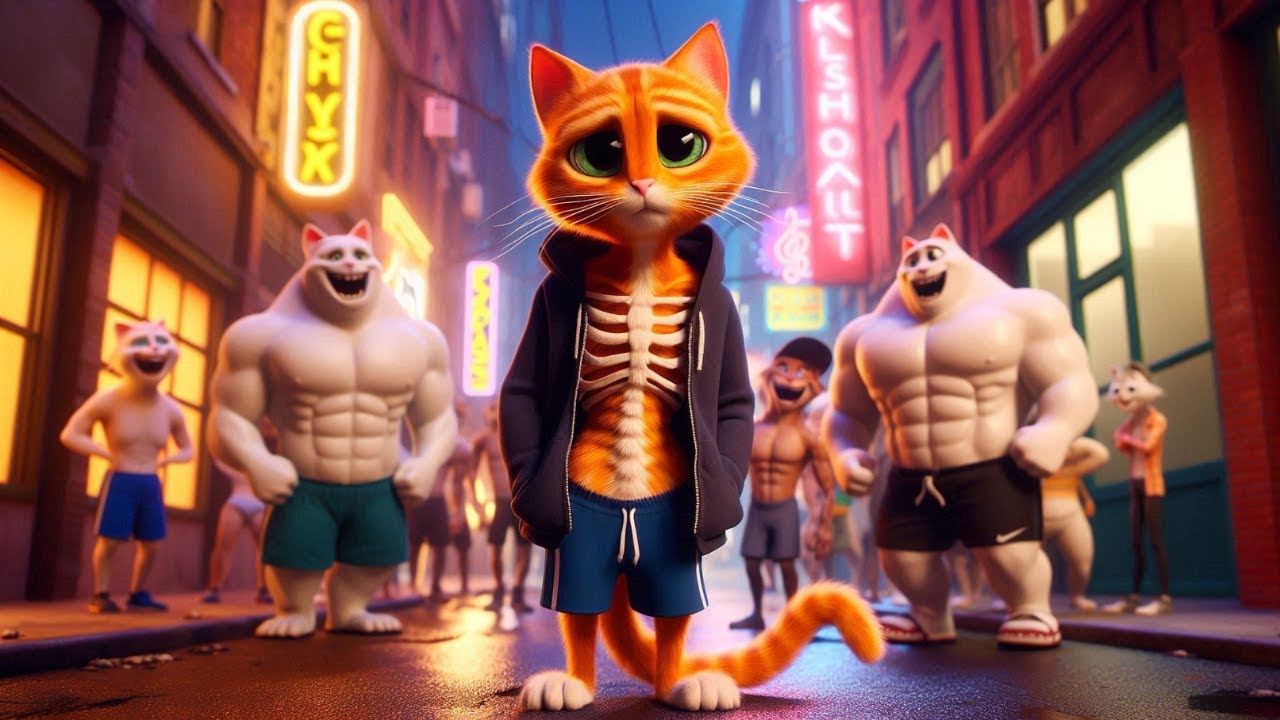 Weak Cat Becomes the Strongest in Town! 💪🐱 2 - YouTube