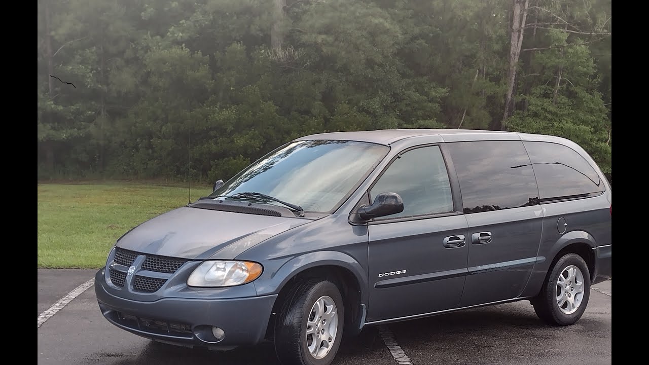 2001 Dodge Grand Caravan for sell cold start and walk around - YouTube