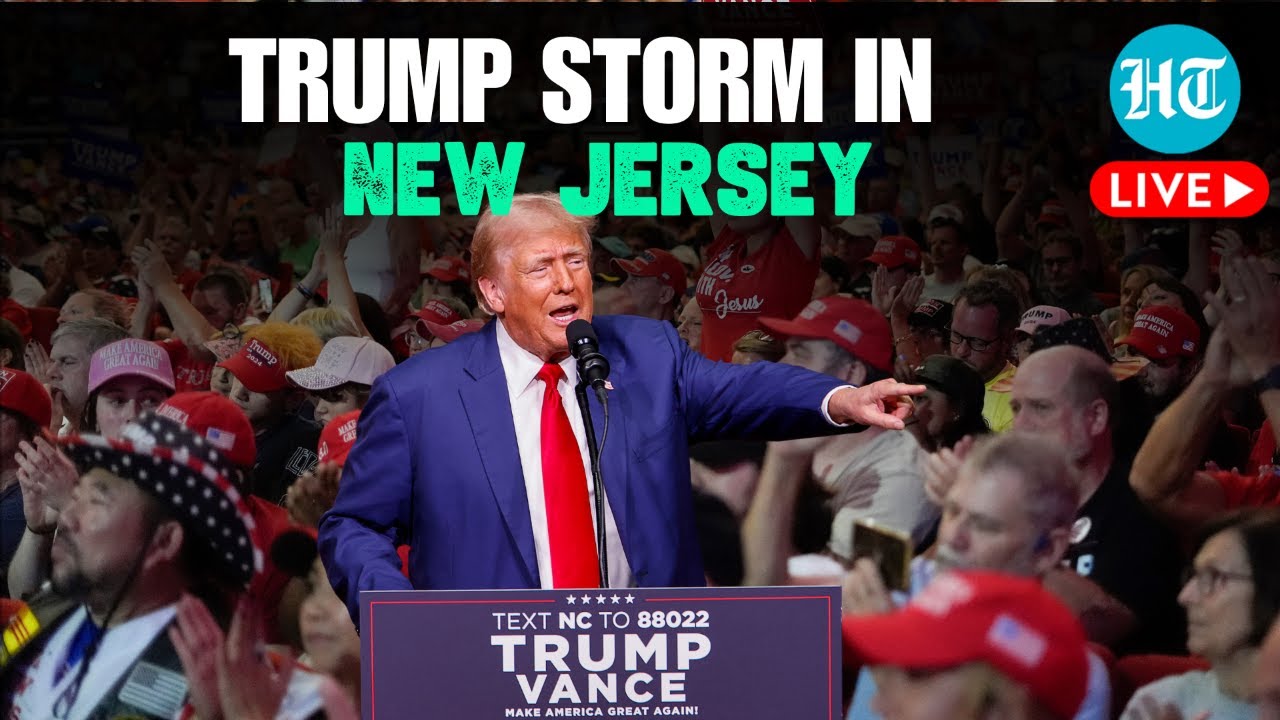 Donald Trump LIVE | Trump Campaign Reaches New Jersey | Trump Rally At ...