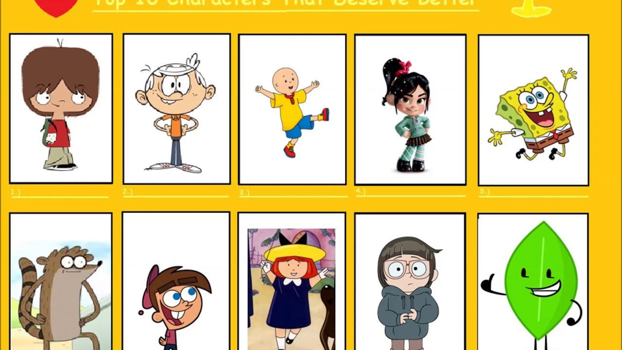 Top ten characters that deserve better - YouTube