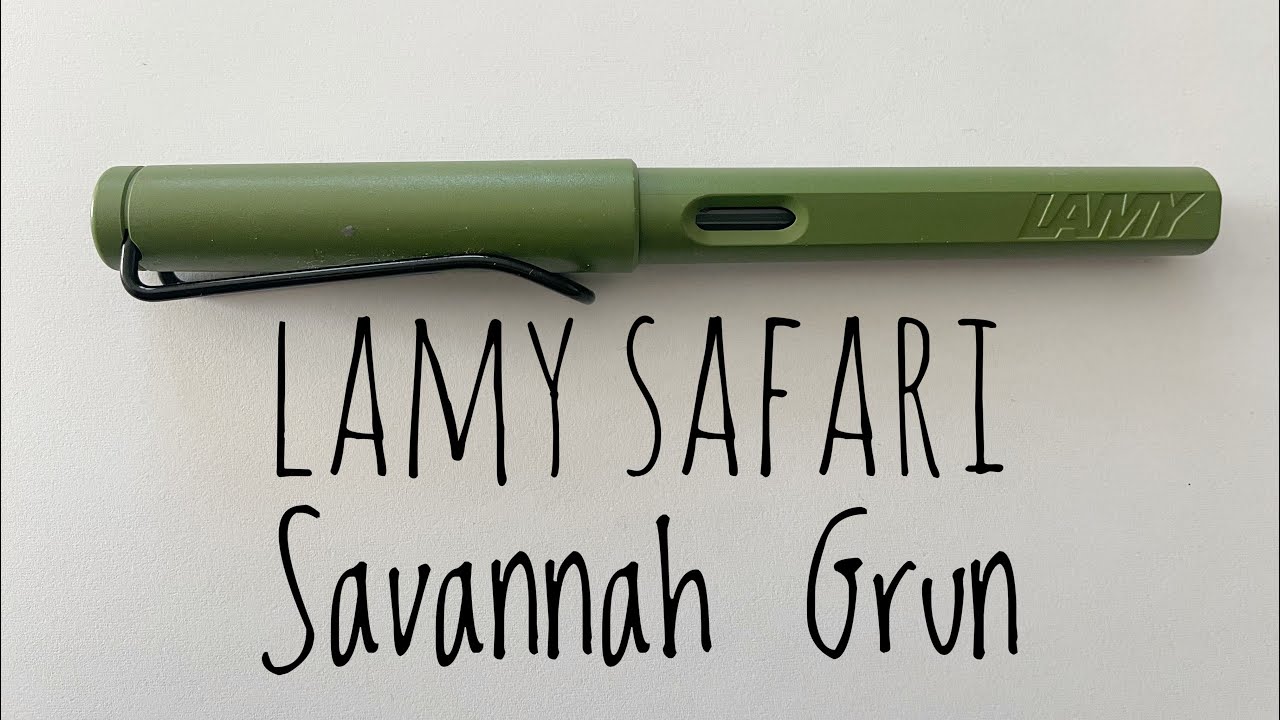Lamy Safari Savannah Grun Fountain Pen Review - YouTube