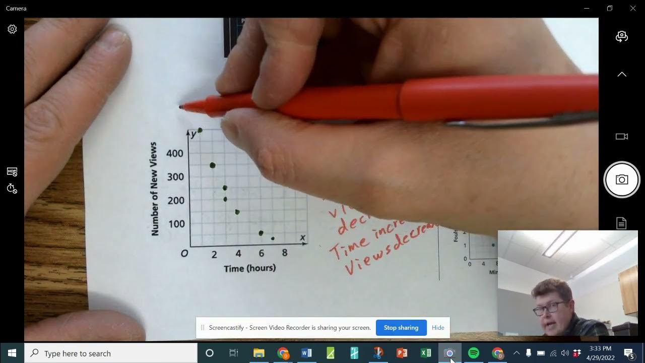 4.1 - Construct and interpret scatter plots - YouTube