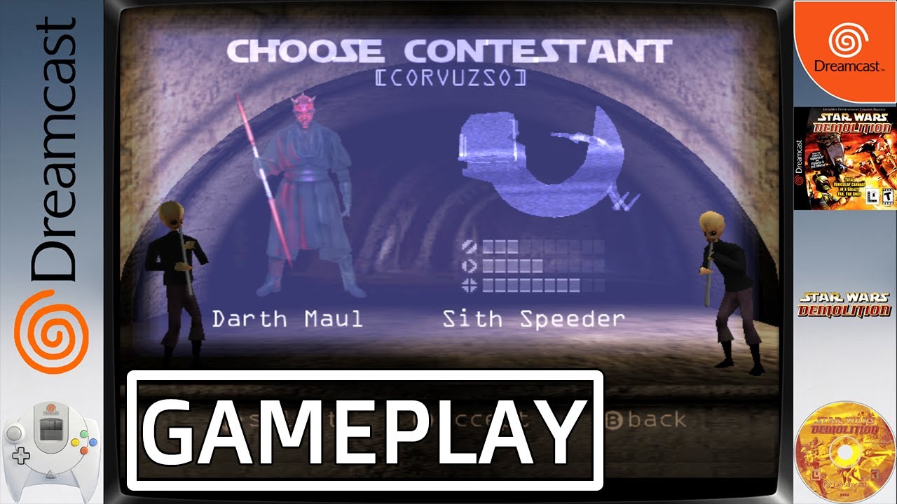 Star Wars: Demolition (SEGA Dreamcast) Gameplay 13 - Darth Maul ...